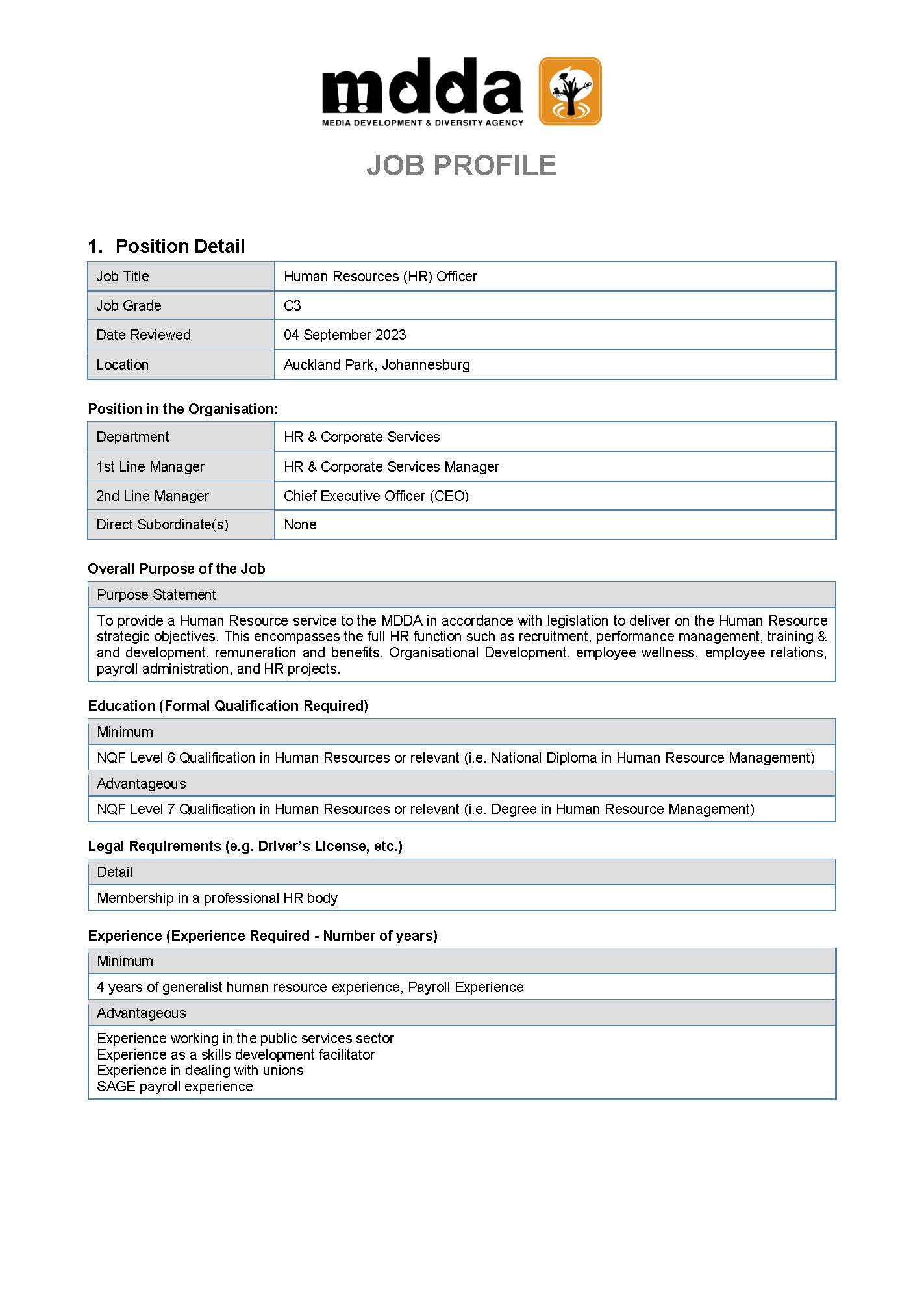 MDDA Media Development & Diversity Agency